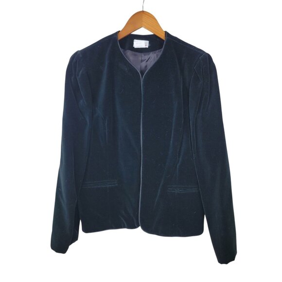 Unbranded | Jackets & Coats | Vintage Velvet Jacket 4 16 Xl Romantic ...
